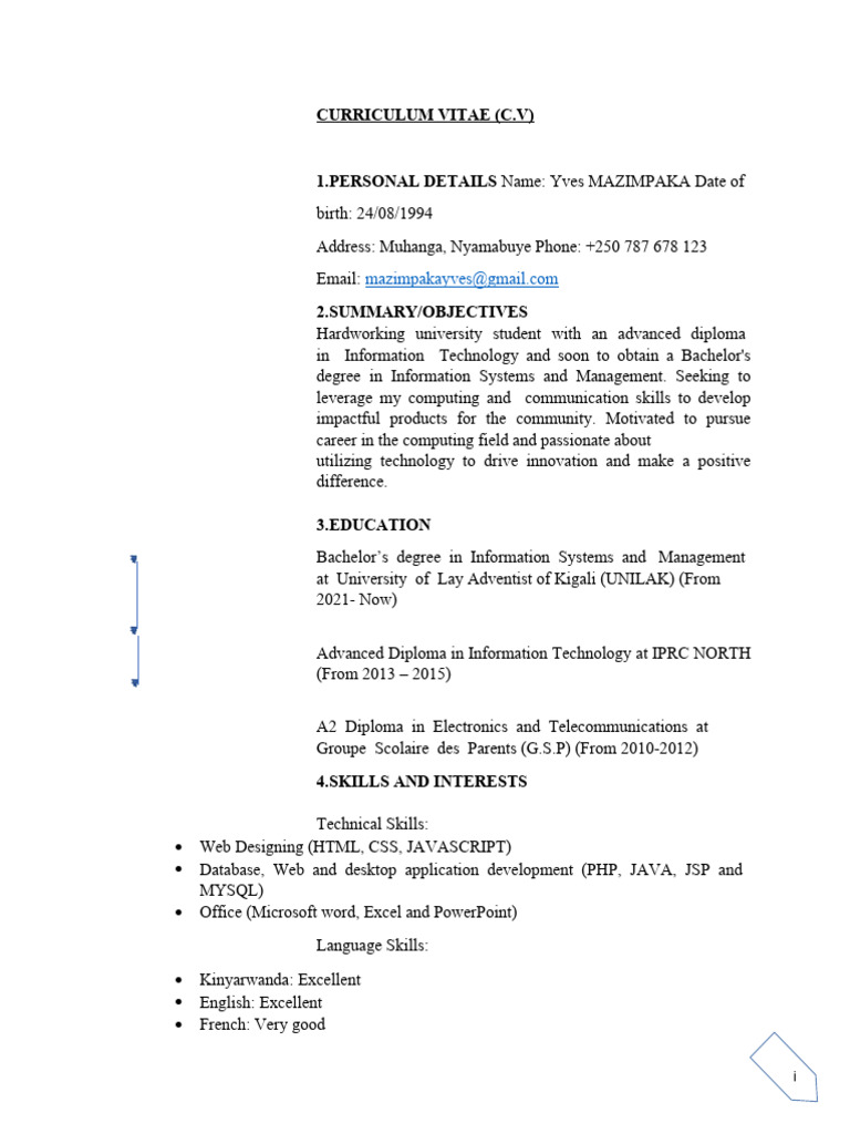 Curriculum Vitae | PDF | Coffee | Cisco Certifications