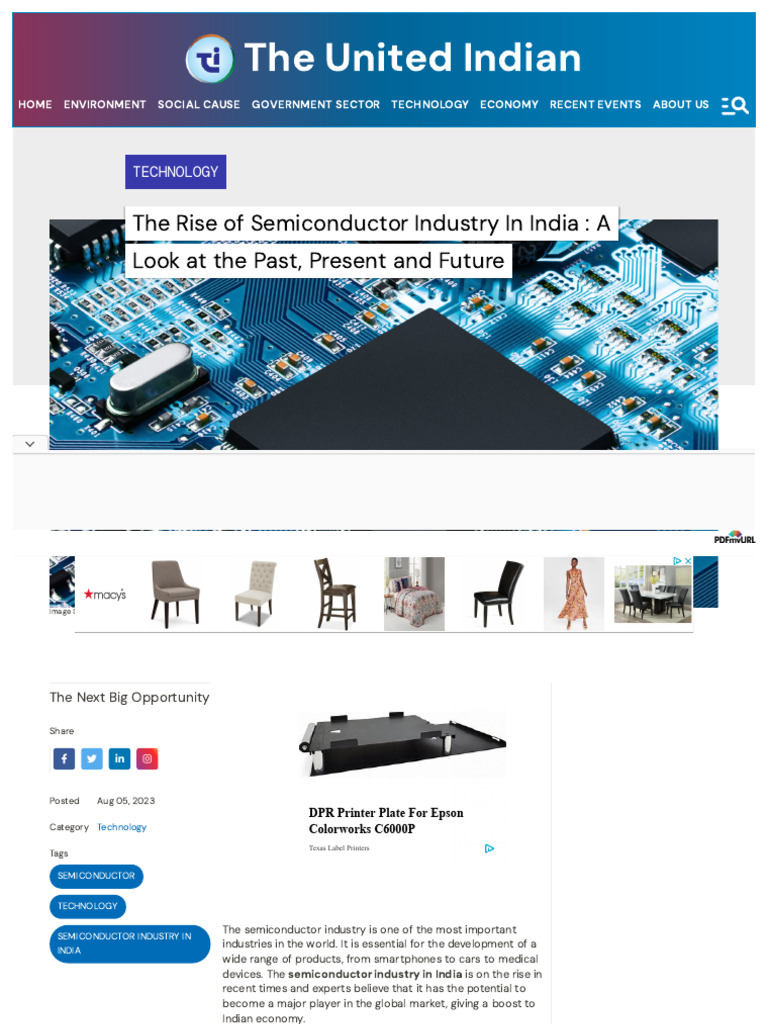 Semiconductor Industry in India: Overview | PDF | Economies