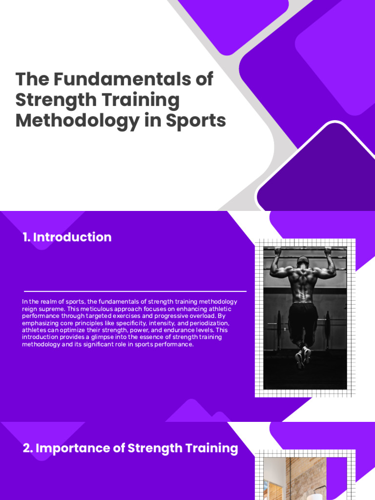 The Fundamentals of Strength Training Methodology in Sports | PDF ...