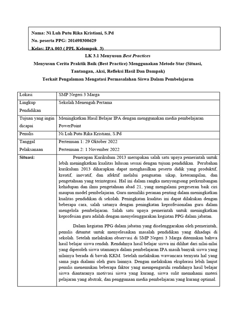 LK 3.1 Best Practices RIKA EDit | PDF