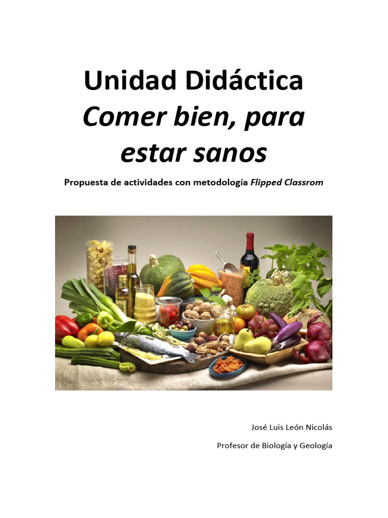 Unidad Didáctica - Comer Bien, para Estar Sanos | PDF | Dieta | Alimentos