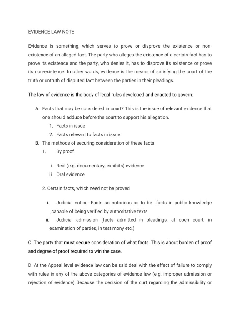 Evidence Note | PDF
