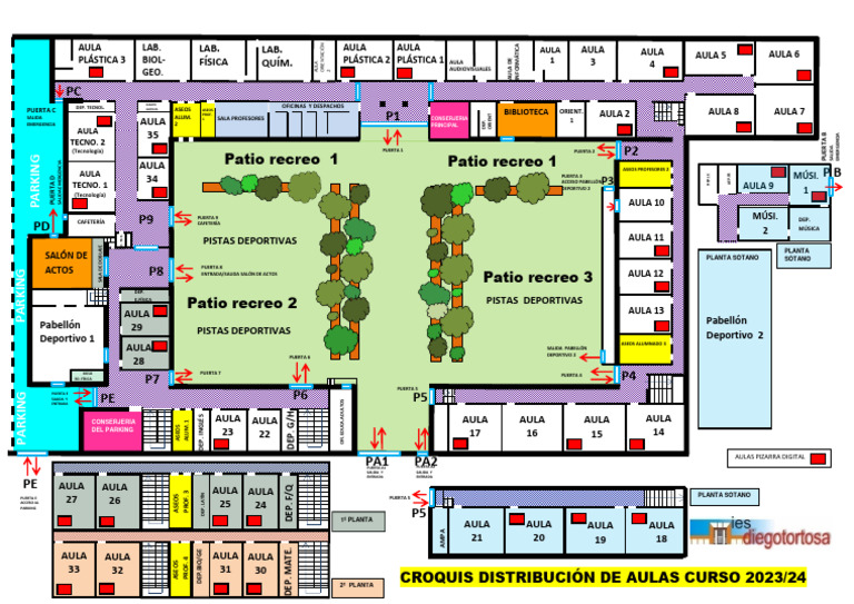 Croquis de Aulas y Servicios 2023/24 | PDF