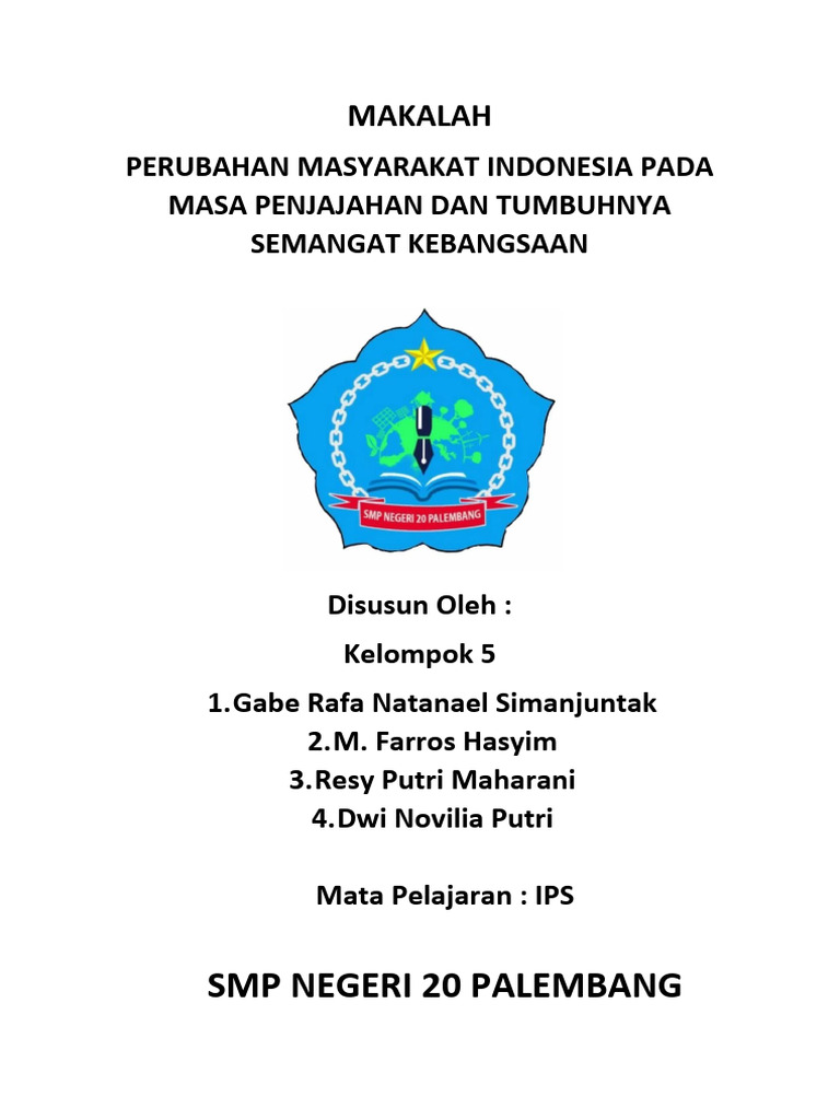 SMP Negeri 20 Palembang: Makalah | PDF