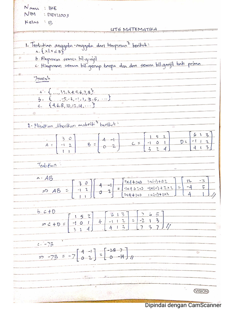 Uts Matematika | PDF