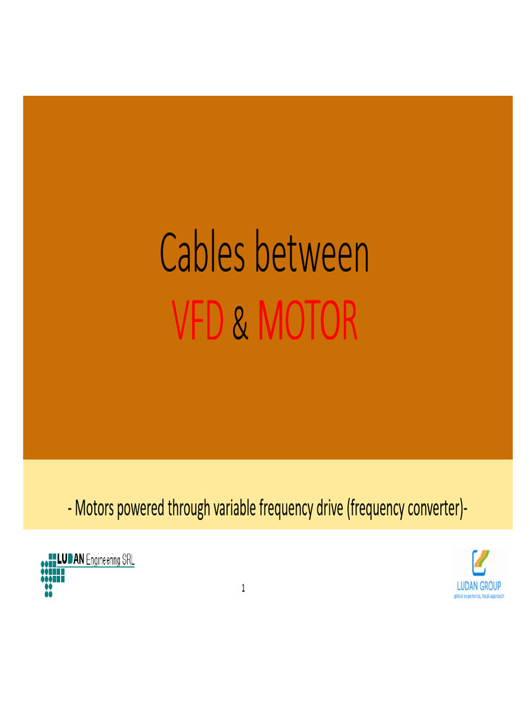 Cables VFD-motor | PDF | Power Inverter | Electric Motor