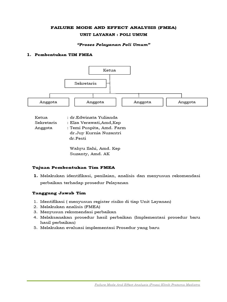 PMKP I V Fmea Poli Umum | PDF