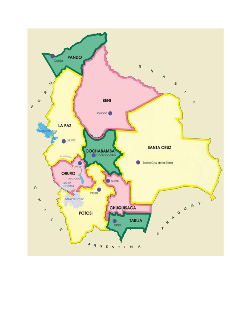 Mapa Bolivia Vale | PDF
