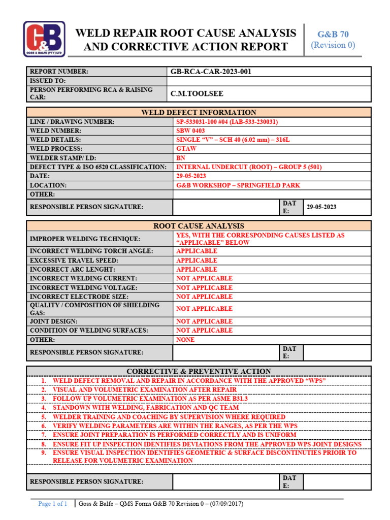GB Rca Car 2023 001 | PDF | Welding | Construction