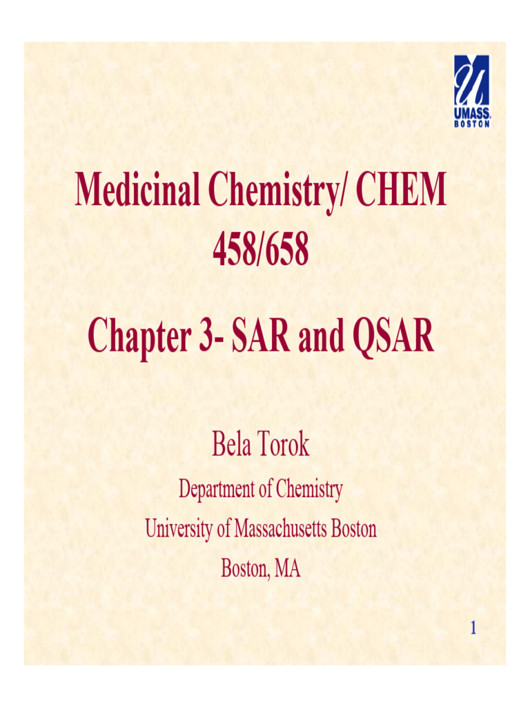 SAR and QSAR in Medicinal Chemistry | PDF | Quantitative Structure ...