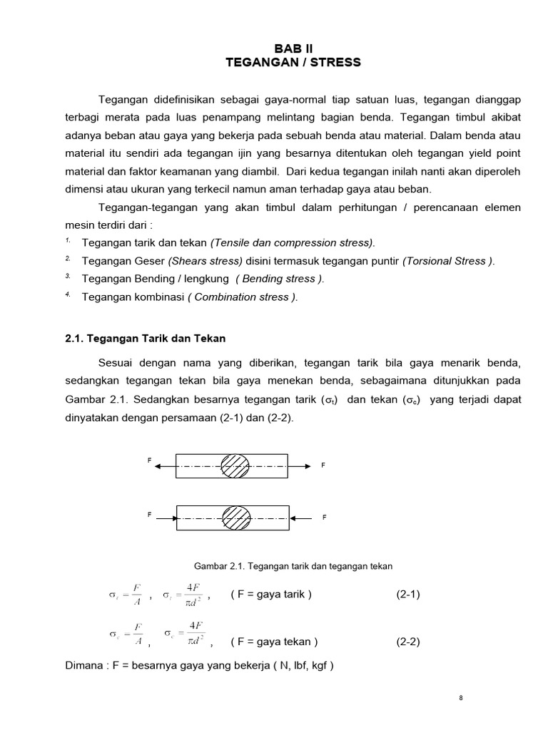 Rumus dan Tegangan Bending pada Material | PDF