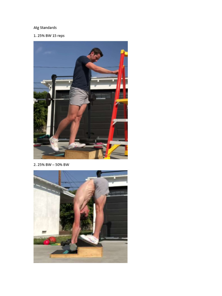 Atg Standards 1. 25% BW 15 Reps | PDF