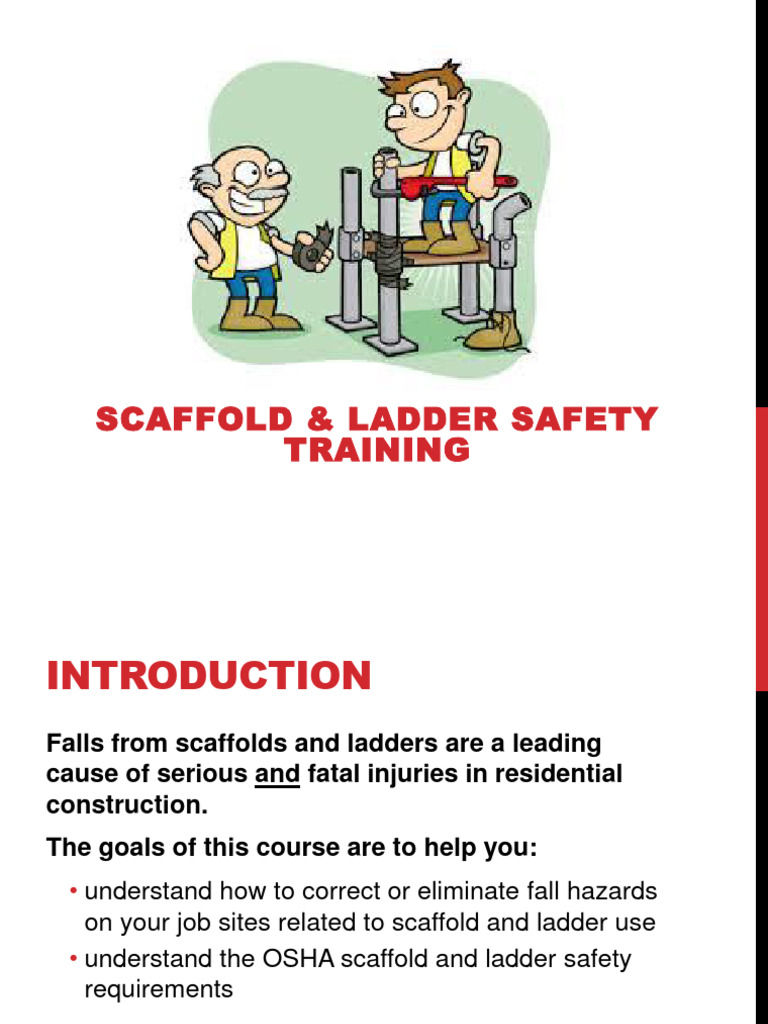 Scaffold Ladder Training | PDF | Scaffolding | Ladder