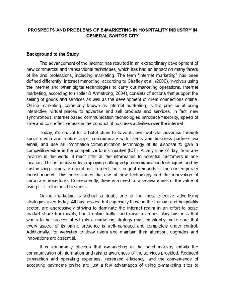 Chapter 1 E-Marketing (Research) | PDF | Digital Marketing | Marketing