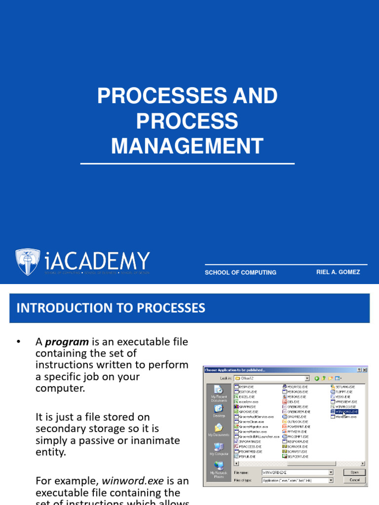 Processes And Process Management Pdf Process Computing Scheduling Computing