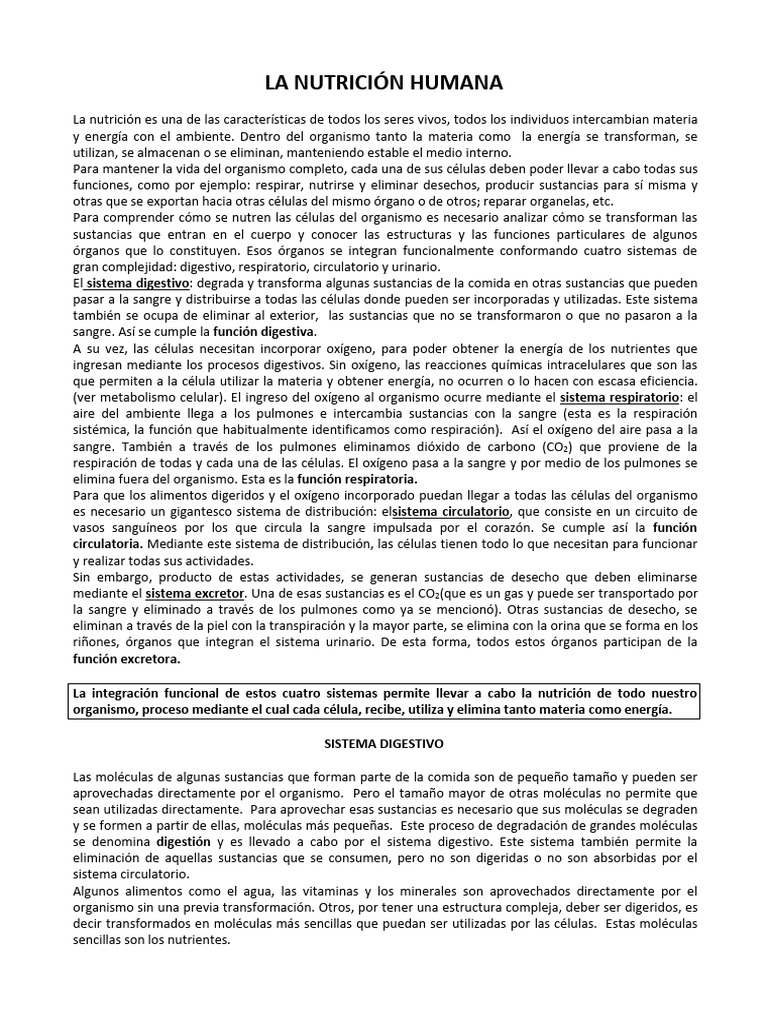 Textos de Nutrición Humana | PDF | Corazón | Digestión