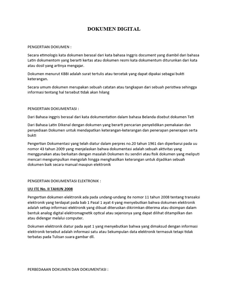 Dokumen Digital | PDF
