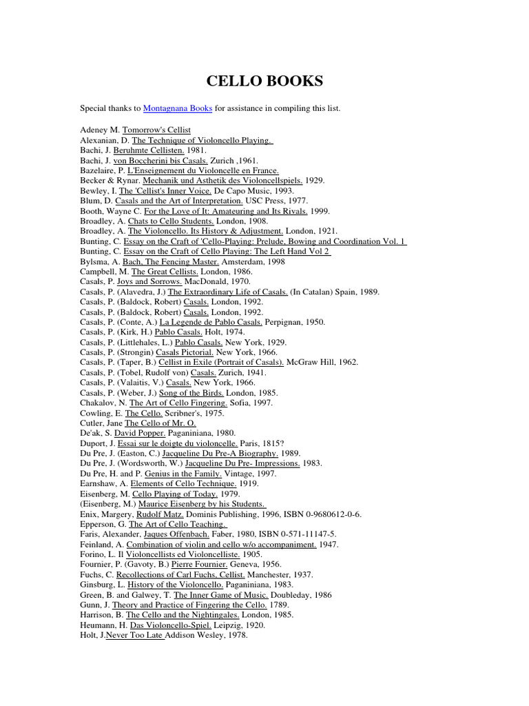 Cello Books Sylabus PDF Free | PDF | Cello | Classical Musicians