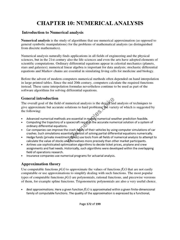 Numerical Analysis | PDF | Numerical Analysis | Mathematical Analysis Numerical Analysis | PDF | Numerical Analysis | Mathematical Analysis