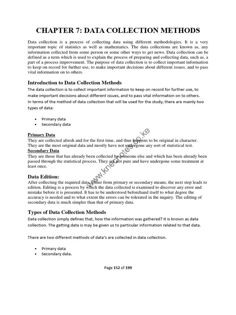 Data Collection Methods | PDF | Statistical Classification | Statistics