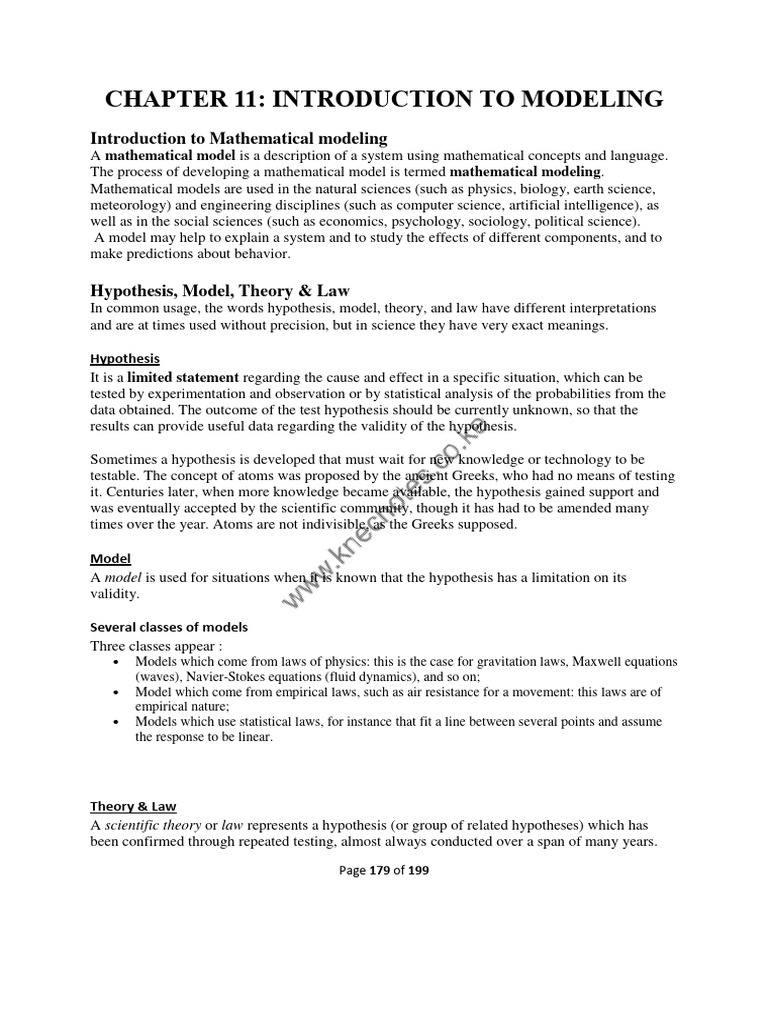 Introduction To Modeling | PDF | Science