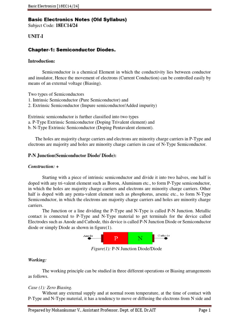 Class 1 | PDF | Rectifier | Semiconductors