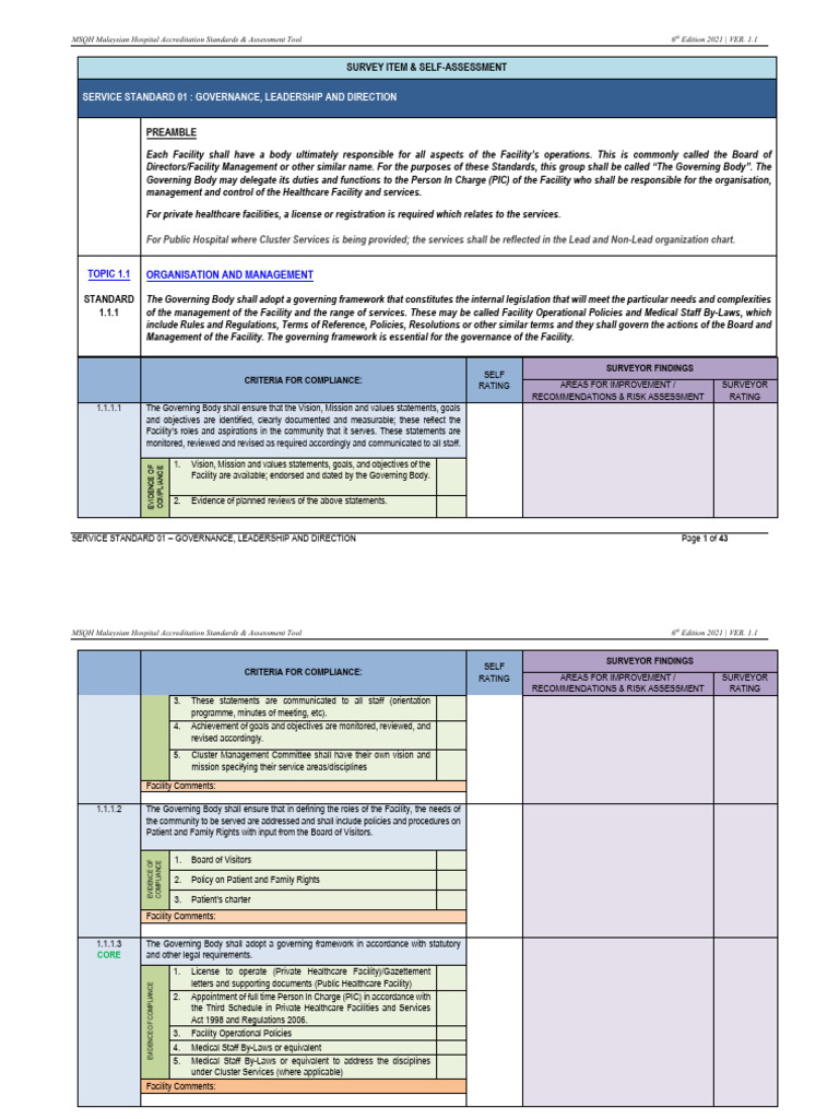 MSQH 6 Edition (Complied) | PDF | Regulatory Compliance | Governance