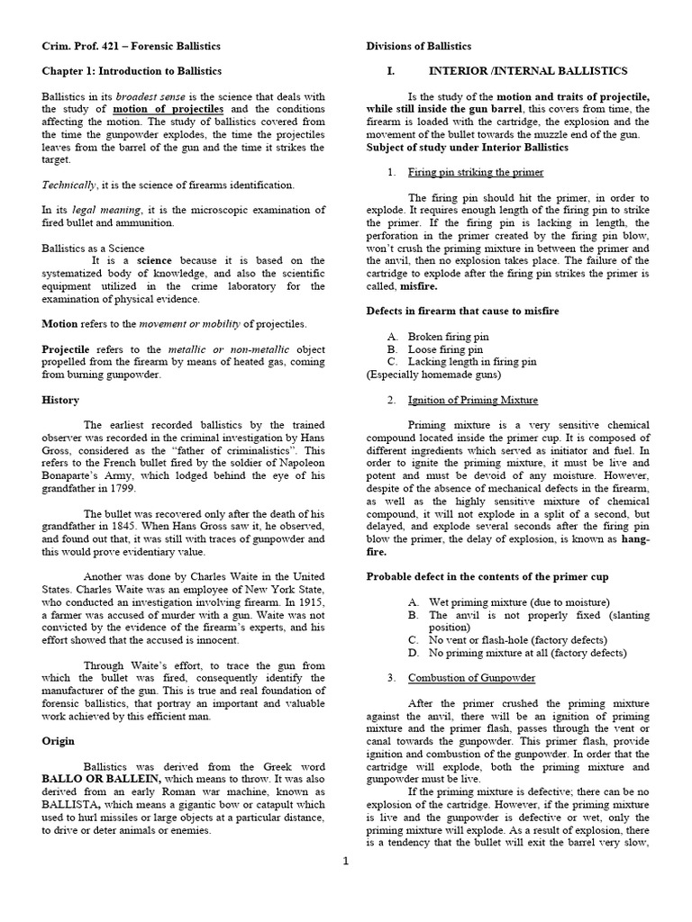 Technically, It Is The Science of Firearms Identification | PDF | Gun ...