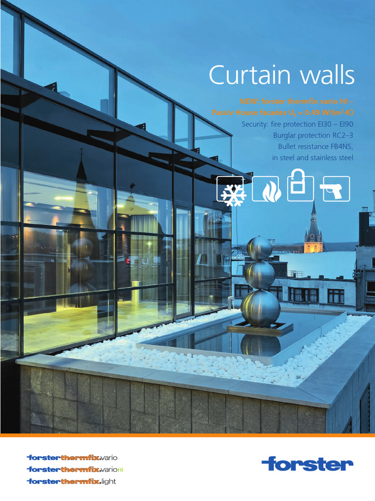 Forster Thermfix Vario Curtain Wall System | PDF | Building Insulation ...