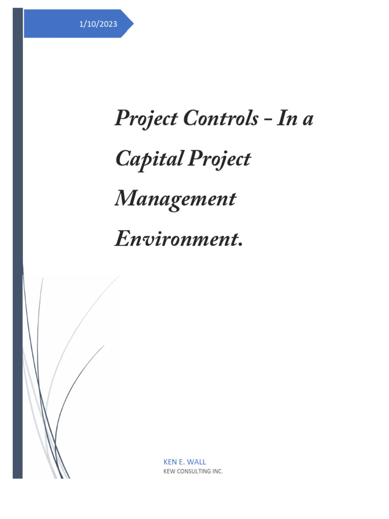 Project Controls in A Capital Project Environment | PDF | Project ...