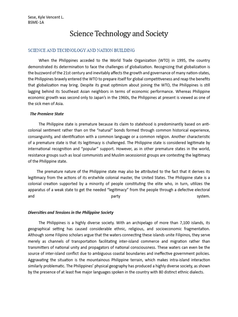 Science Technology and Society (Research) | PDF | Science Education ...