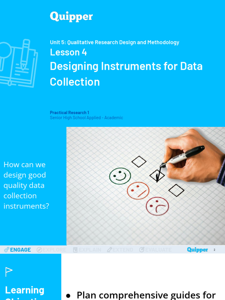 FINAL (PS) - PR1 11 - 12 - UNIT 5 - LESSON 4 - Designing Instruments For Data Collection | PDF ...
