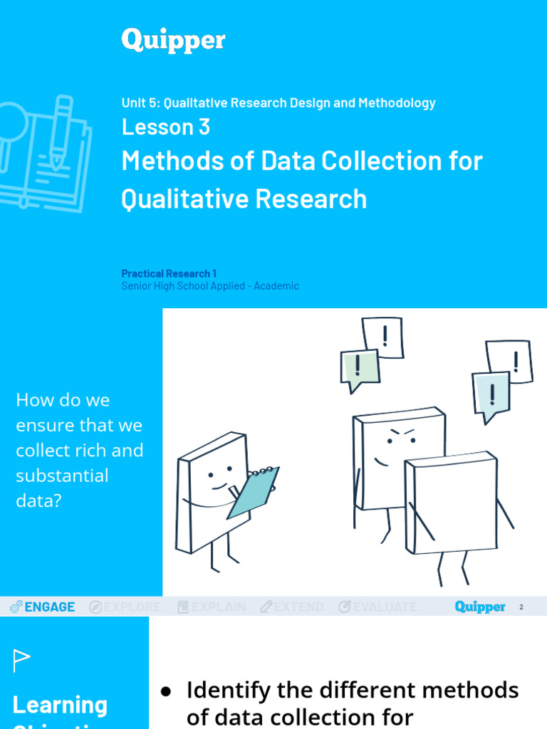 FINAL (PS) - PR1 11 - 12 - UNIT 5 - LESSON 3 - Methods of Data Collection For Qualitative ...