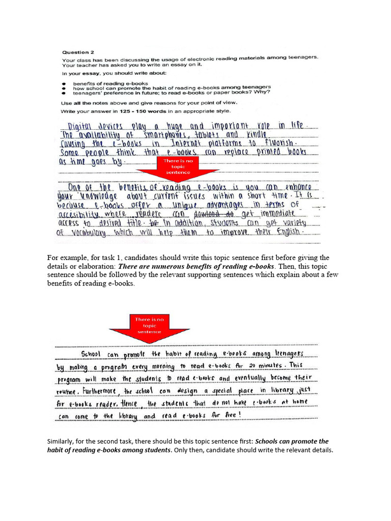 Topic Sentence + Straightforward Ideas | PDF | Subject (Grammar) | Verb