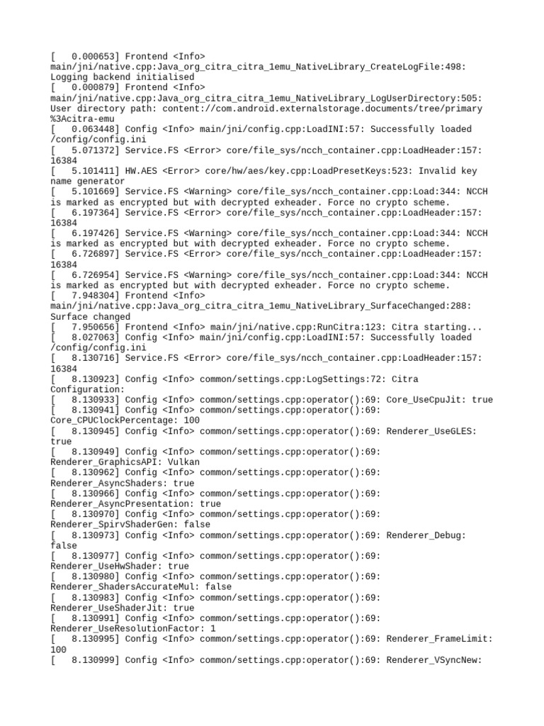 Citra Log - Txt.old | PDF | Encryption | Software