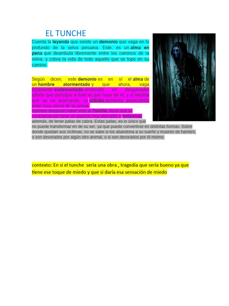 El Tunche | PDF | Ficción general