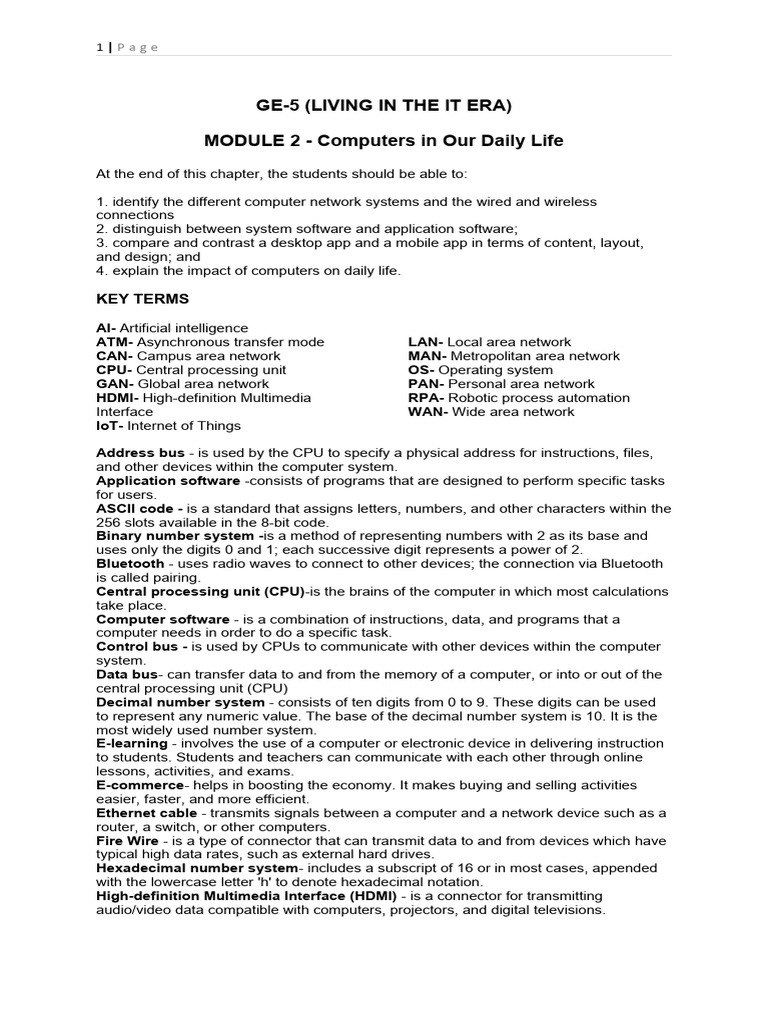 GE 5 Module 2 | Download Free PDF | Computer Network | Wi Fi