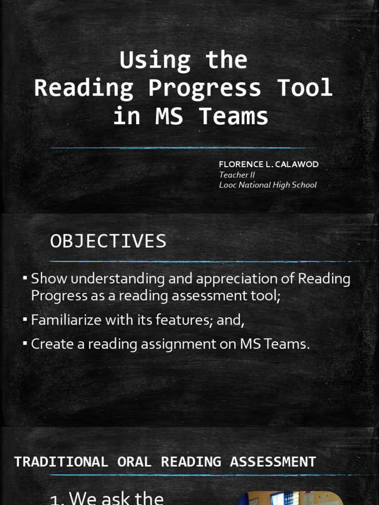 Using Reading Progress Tool in MS Teams | PDF | Computing