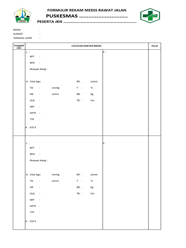 Catatan Dokter Medis | PDF