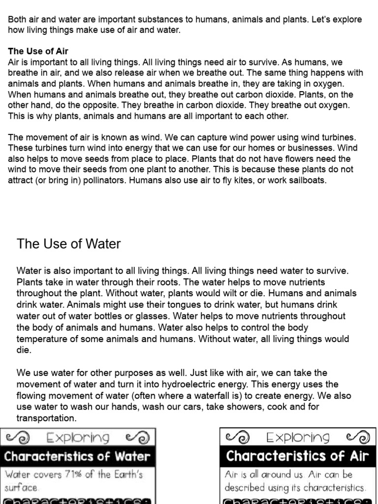 Air and Water | PDF