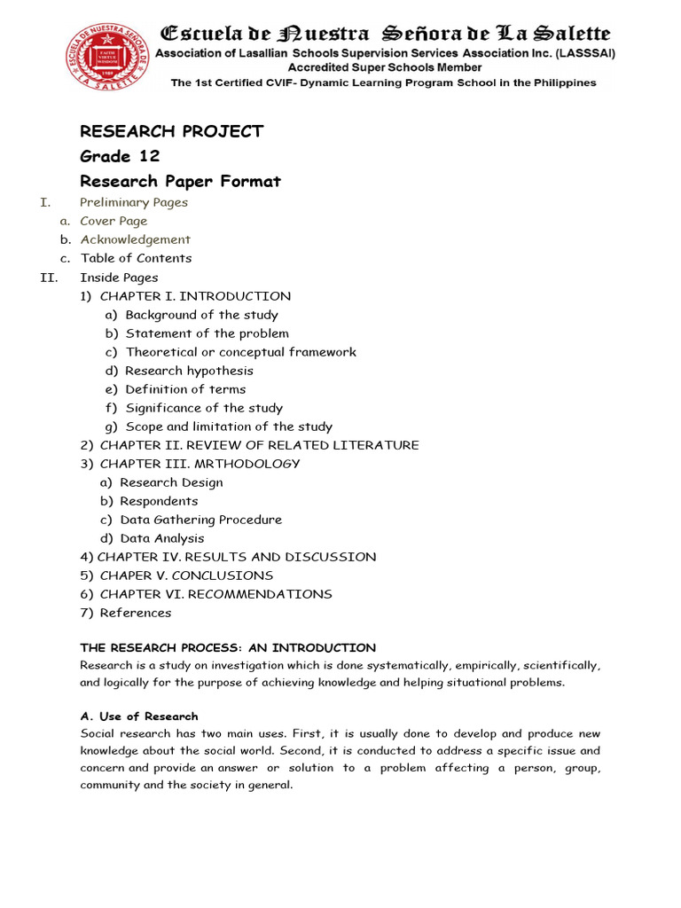 Research Project 12 | PDF | Survey Methodology | Research Design