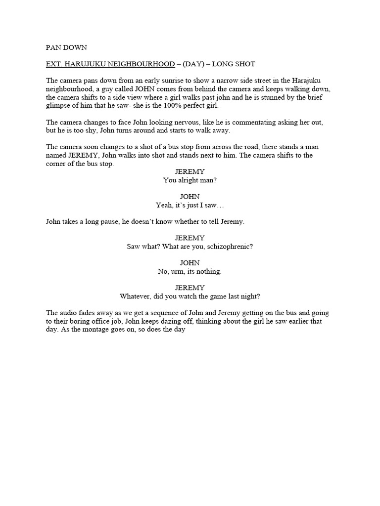 Short Story Script | PDF