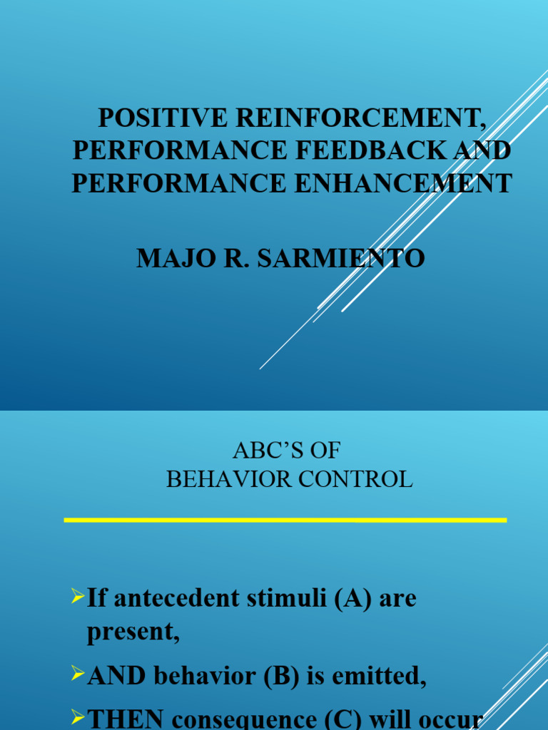 Positive Reinforcement in Sports Coaching | PDF | Reinforcement ...