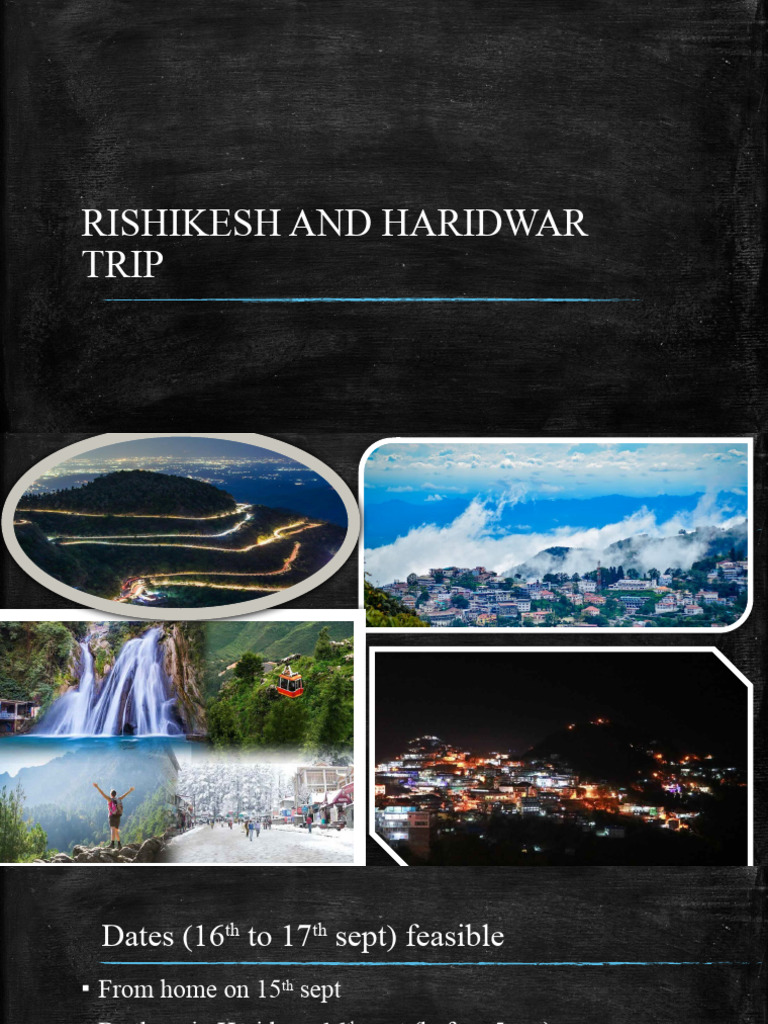Rishikesh and Haridwar Trip | PDF
