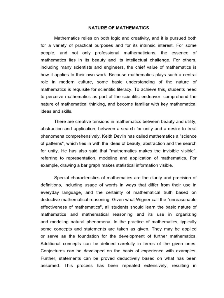 Chapter 1 MMW Gec 002 | PDF | Philosophy | Science & Mathematics