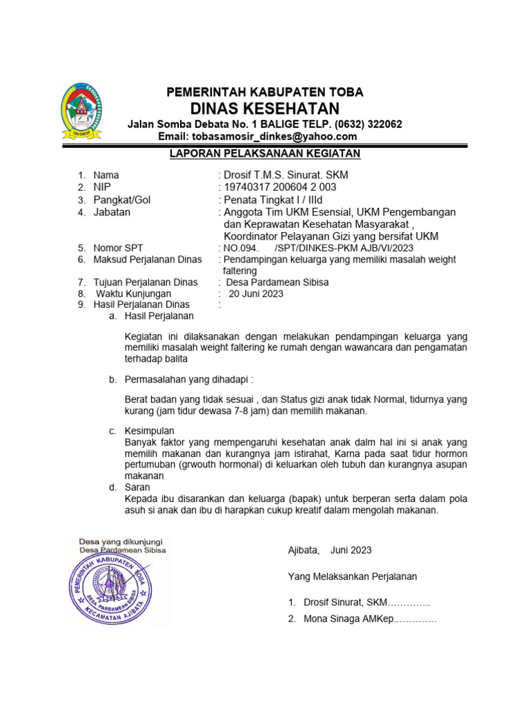 Weight Faltering | PDF