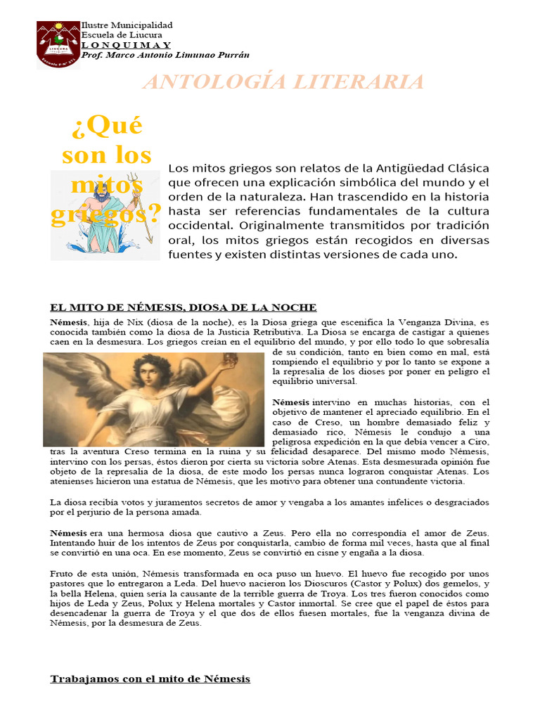 Antología El Mito de Némesis | PDF