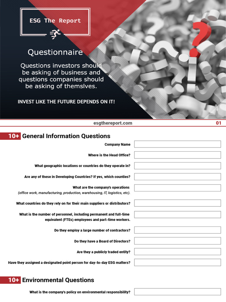 ESG Questions and Answers Guide | PDF | Supply Chain | Computer Security