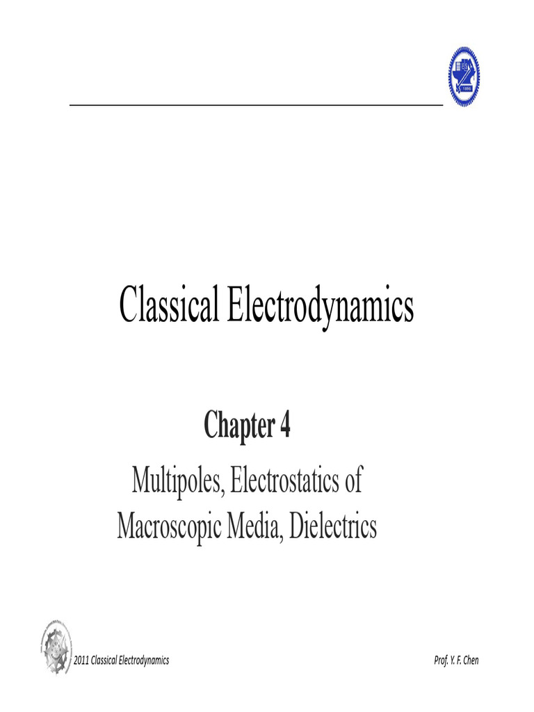 Dokumen Tips Classical Electrodynamics Chapter 4 Multipoles