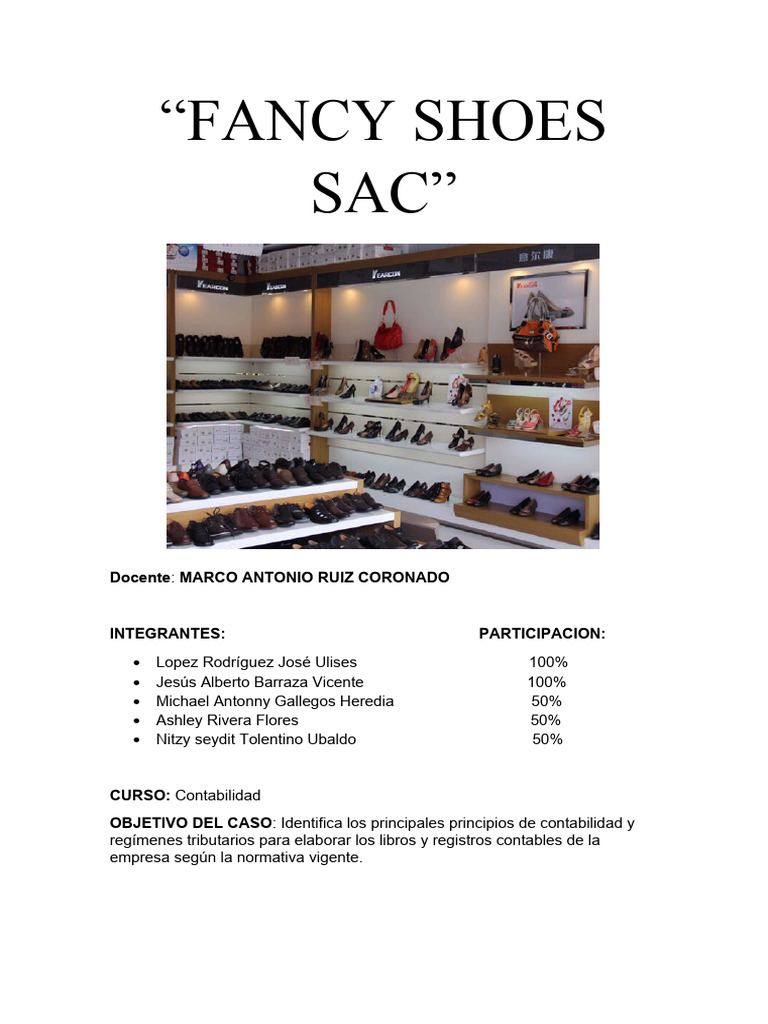 Fancy Shoes Sac | PDF | Contabilidad | Impuestos